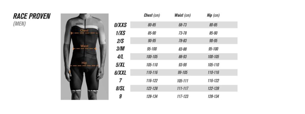 Size charts | Bioracer